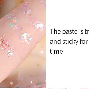 12 Pcs/set Glitter Liquid Gel Sequins Decoration Kit Multi Purpose Use ...