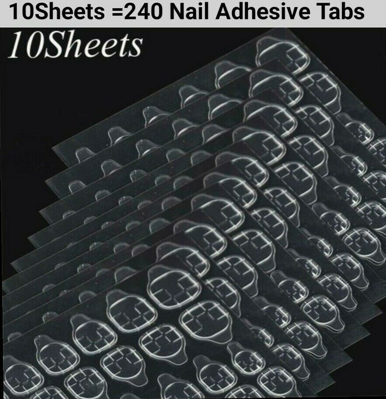Nail Adhesive Tabs for Full Cover Nails | Double-sided Nail Sticker ...