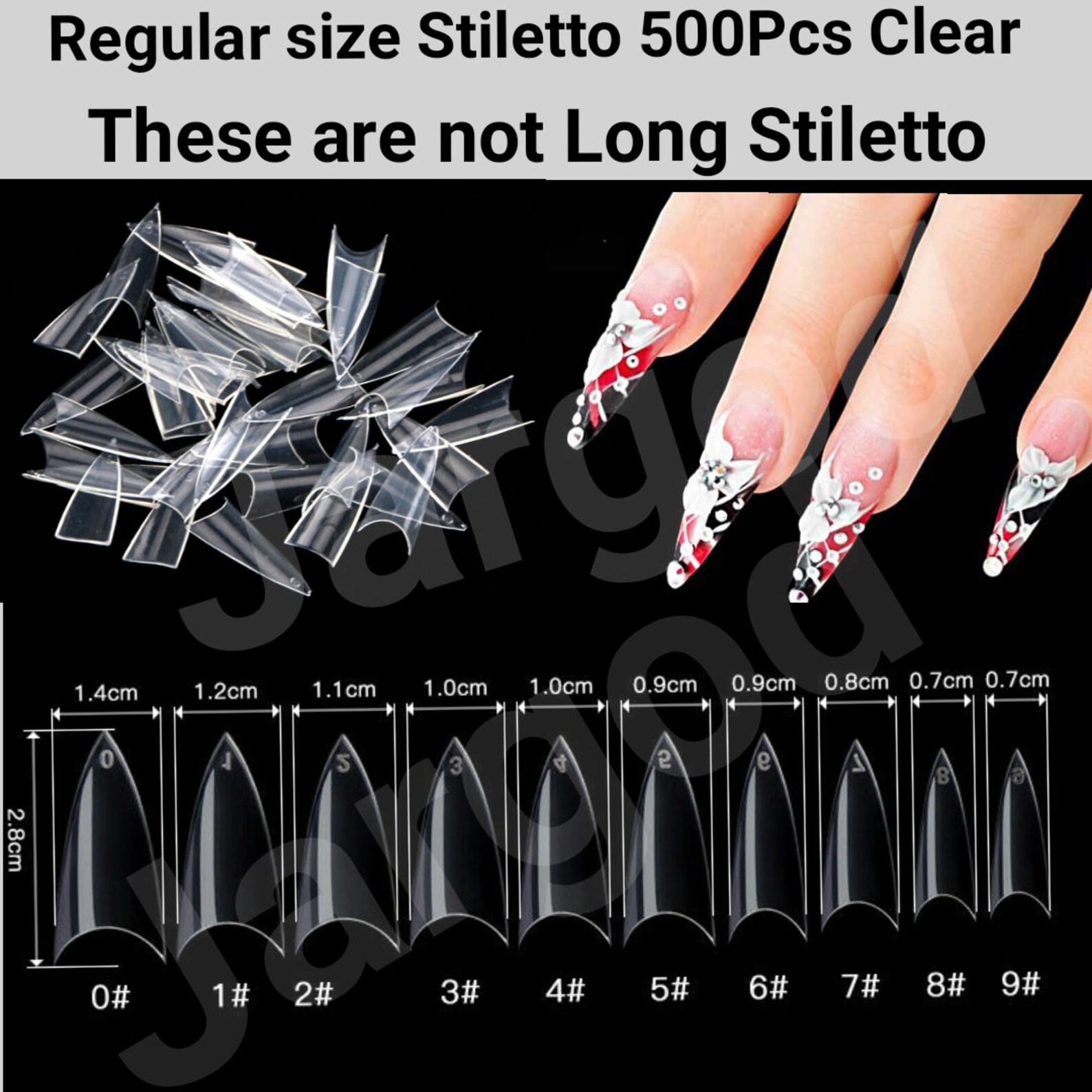 Blank Stiletto Tips 500pcs Natural Nail Art Fake Nails Etsy Blank Stiletto Tips 500pcs Natural Nail Art Fake Nails Etsy