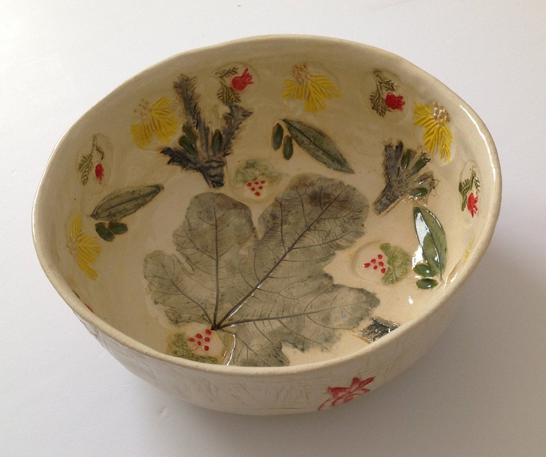 Big Ceramic Fruit Bowl With Seven Spices& Pomegranate Decoration ...