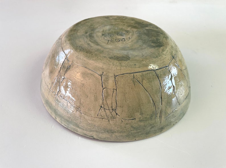 Big Ceramic Fruit Bowl With Flowers, Seven Spices& Pomegranate ...