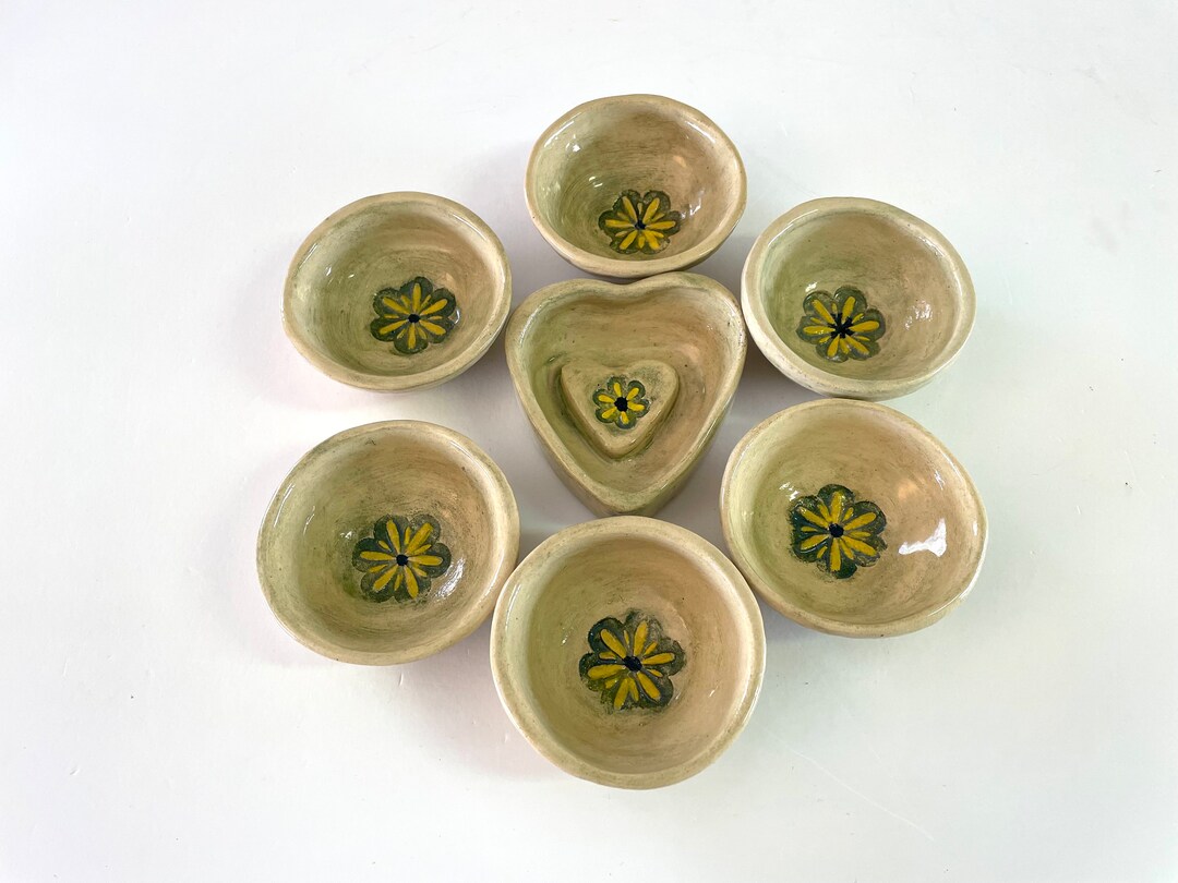 Ceramic Serving Dishes Small Bowls Set, 7 Mini Bowls for Serving Snacks ...