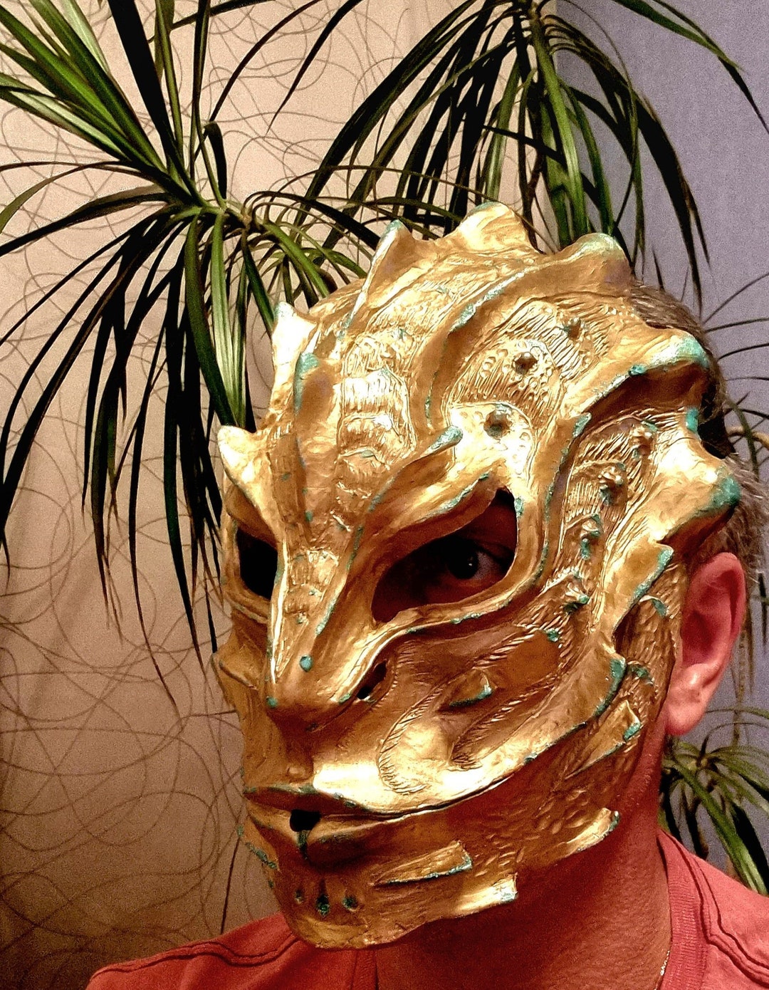 Fantasy Mask, Carnival Mask, Reptilian Mask. Reptilian Mask. - Etsy