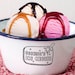 Personalised Enamel Ice Cream Bowl , Custom Enamel Bowl for Ice Cream ...