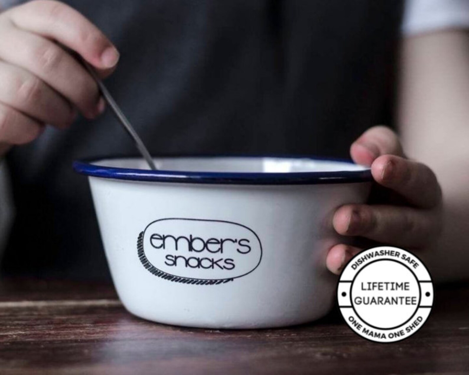 Personalised Snack Bowl Engraved Enamel - Etsy
