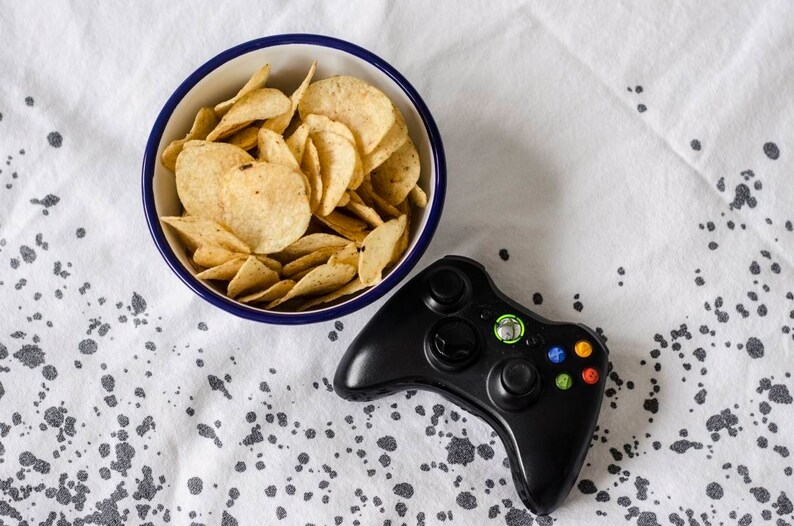 Personalised Gaming Snacks Bowl Engraved Enamel - Etsy