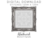 Blackwork Intricate Crystal Cathedral - Etsy