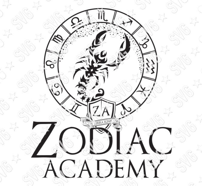 Zodiac Academy Scorpio SVG - Etsy