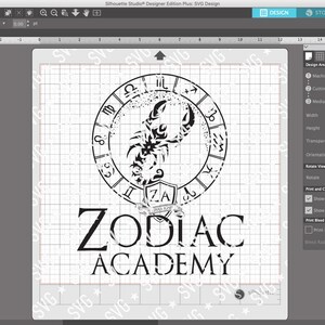Zodiac Academy Scorpio SVG - Etsy
