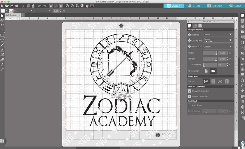Zodiac Academy Sagittarius SVG - Etsy