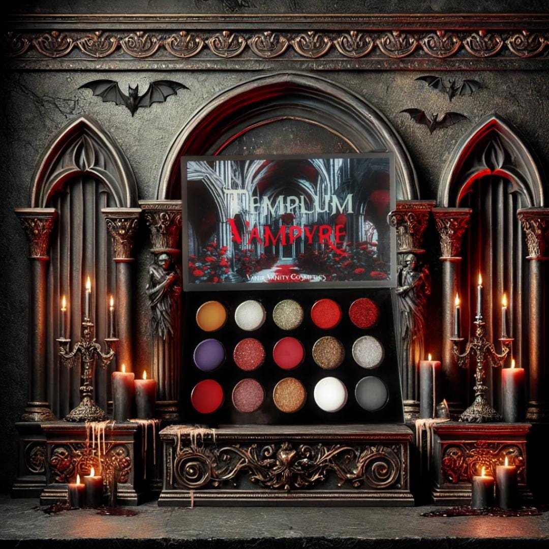 Templum Vampyre, Vampire Theme Eyeshadow Palette, Romantic/vampire Goth ...