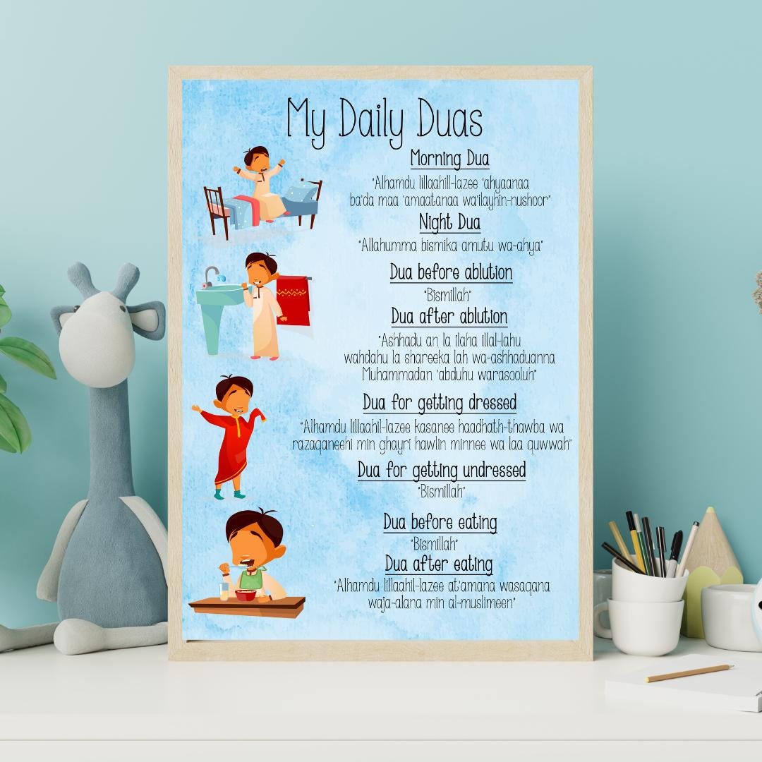My Daily Duas, Daily Reminders, Daily Duas, Duas for Kids, Mini Muslims ...
