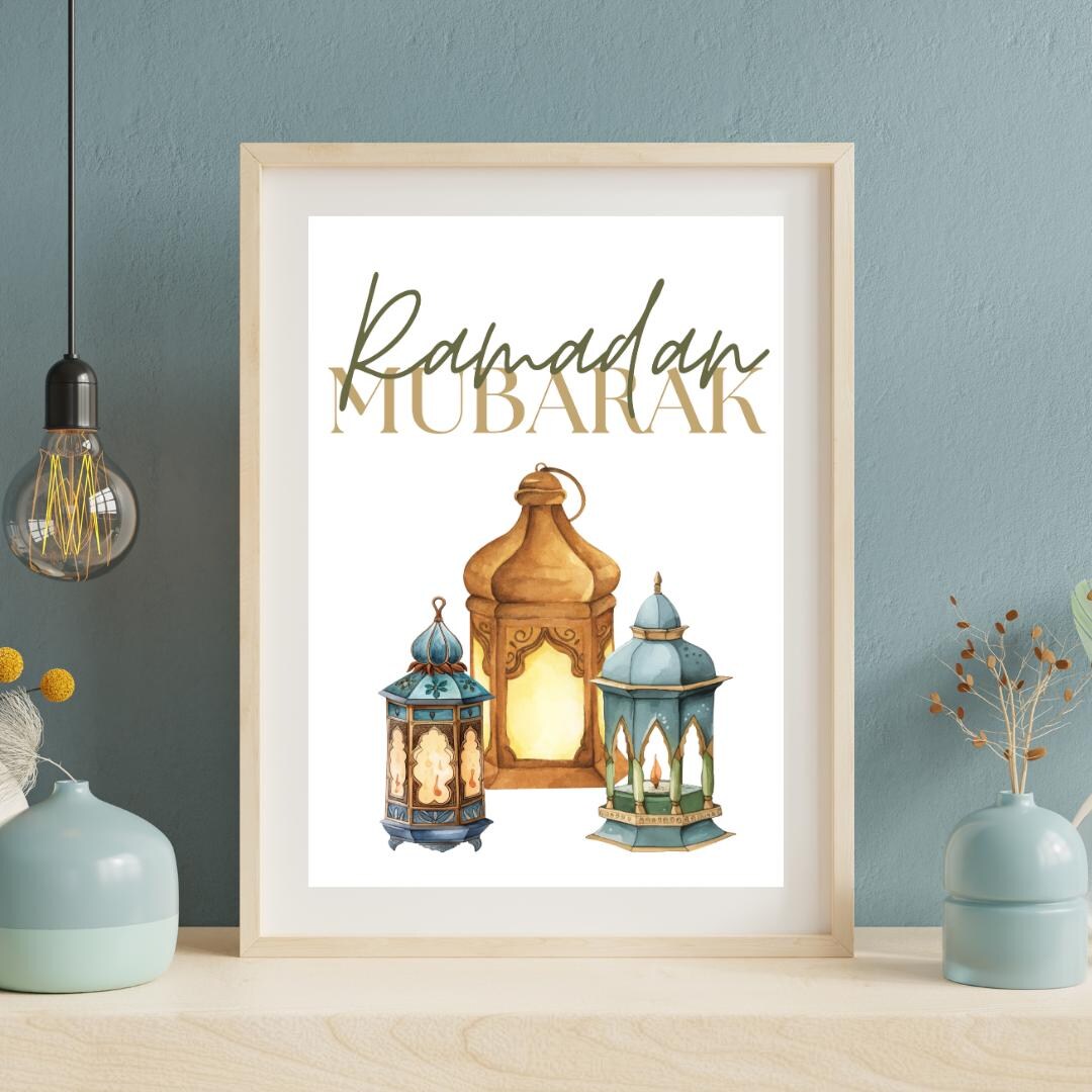 Ramadan Wall Art, Ramadan Wall Decor, Ramadan Decorations, Ramadan ...