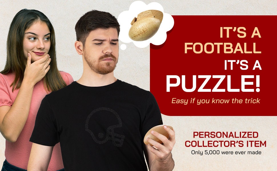 Football Brain Teaser Puzzle Gift Personalized - Etsy
