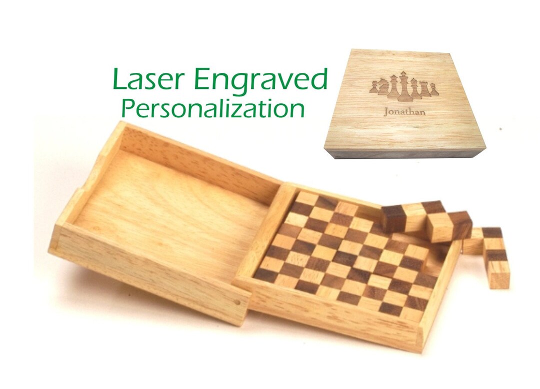 Chess Pentomino Puzzle Gift 13 Pieces With Hinged Box - Etsy