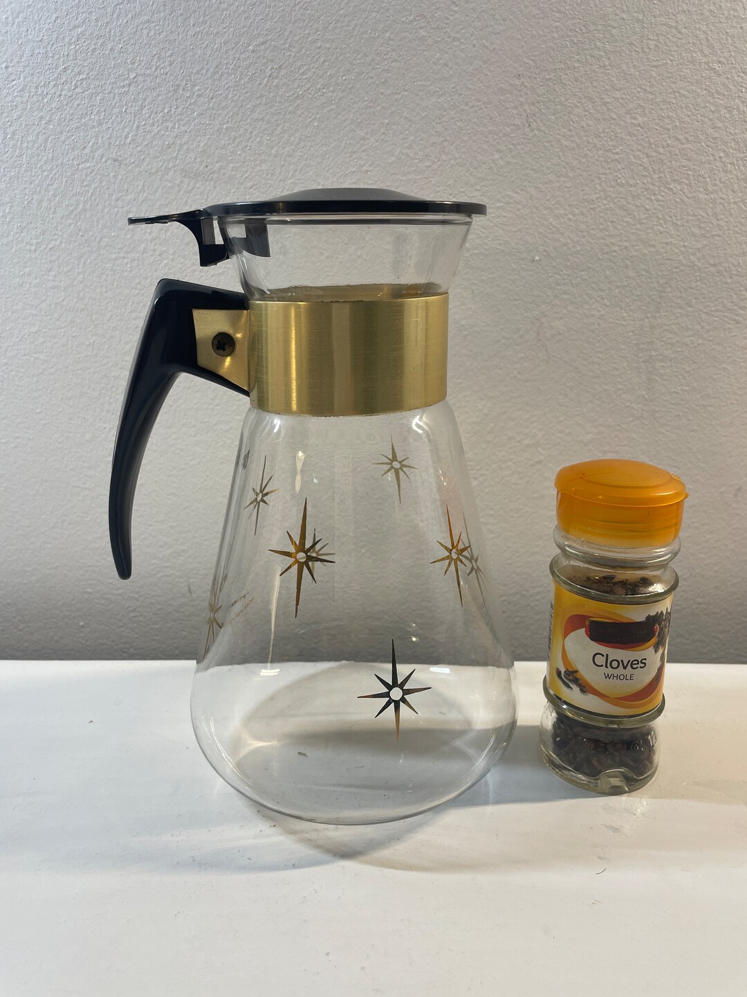1950s Atomic Designed Pyrex Glass Coffee Pot, Collectable, Jug, Home ...
