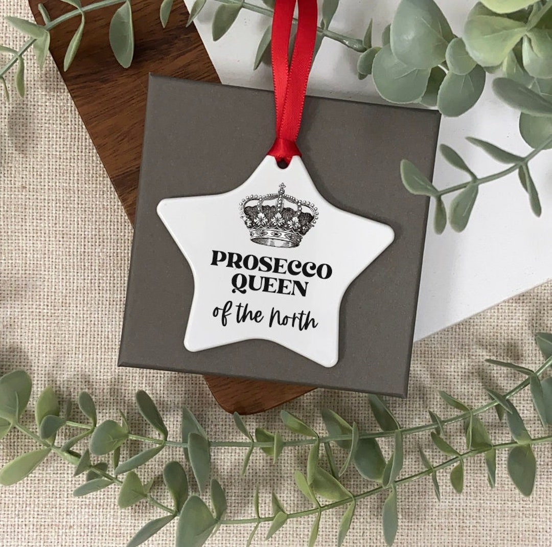 Prosecco Queen, Gin Queen, Vodka Queen, Personalised Star Ornament ...
