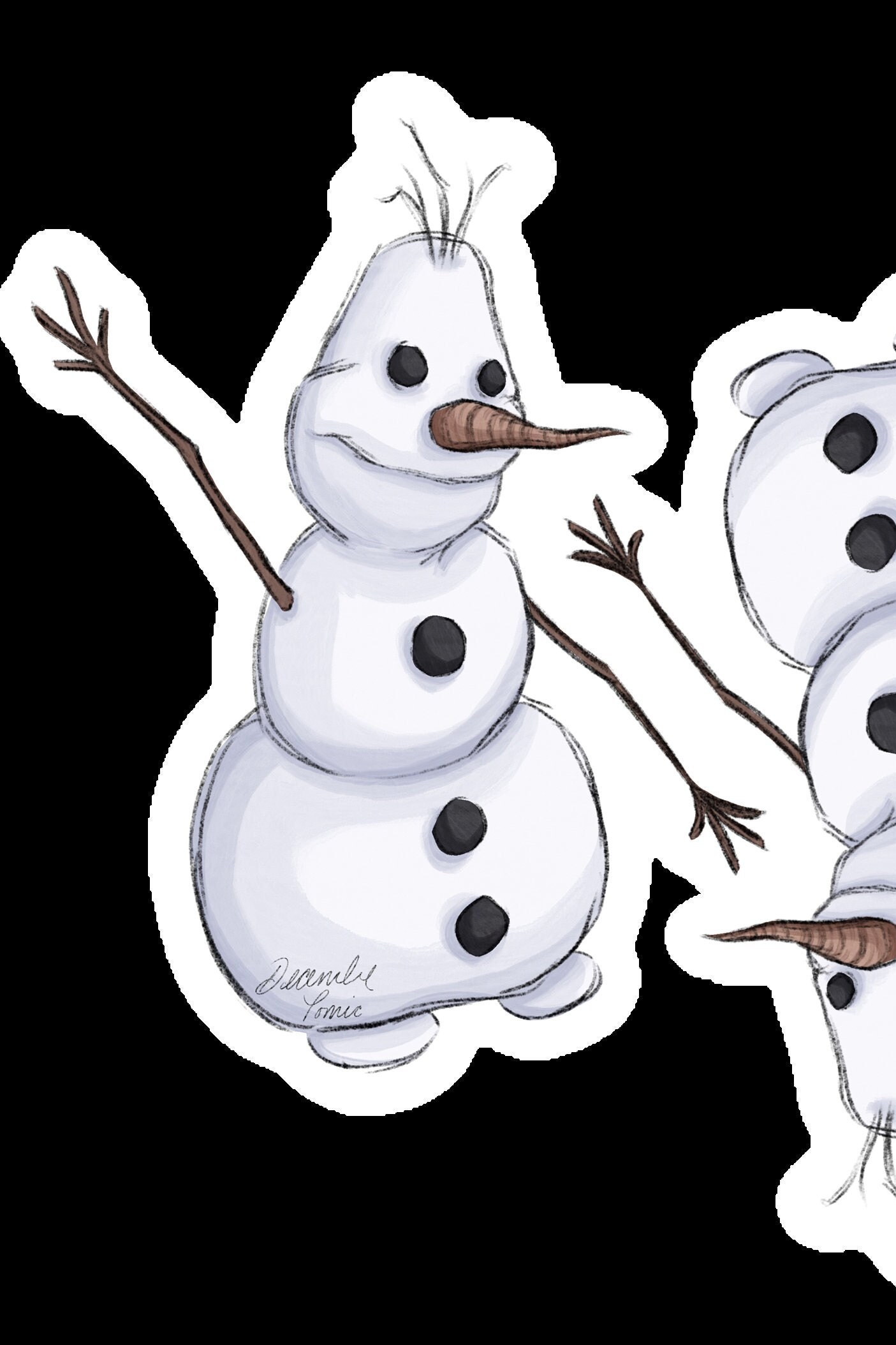 Frozen Sticker Sheet - Etsy