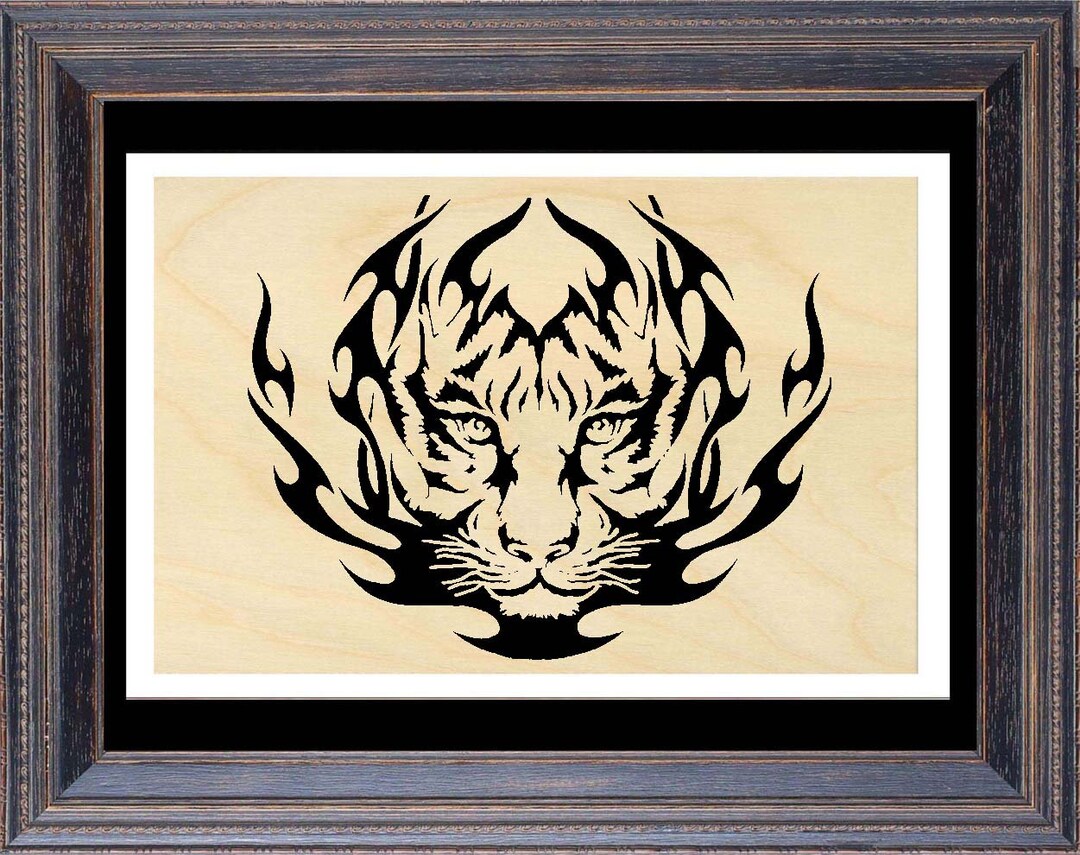 111mw - Tiger Fire - Scroll Saw Pattern (pdf) - Etsy