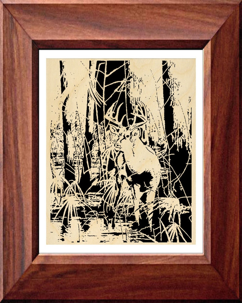 103mw -swamp Buck - Scroll Saw Pattern (pdf) - Etsy Australia