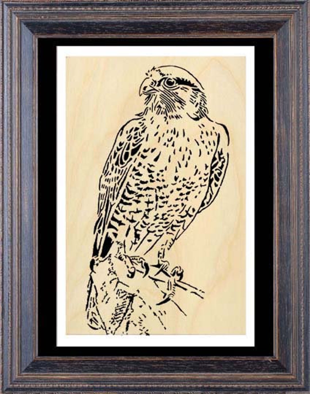 Coopers Hawk Scroll Saw Pattern 11x14 Inch - Etsy