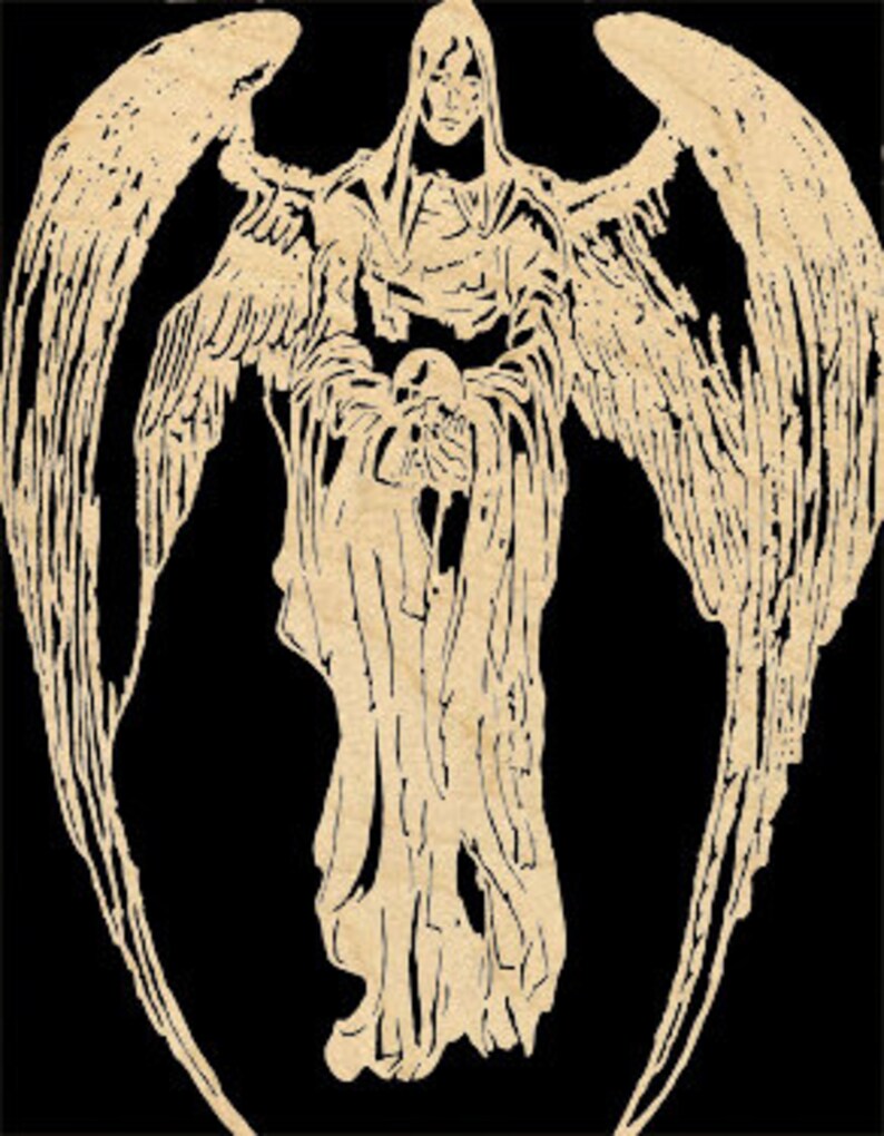 Buy 144mw Death Angel Scroll Saw Pattern pdf Online in India - Etsy