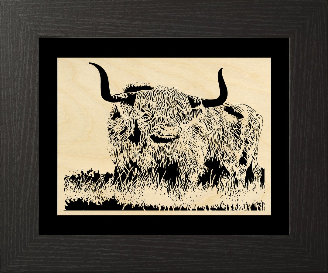 Highland Cow Scrollsaw Pattern11x14inch - Etsy