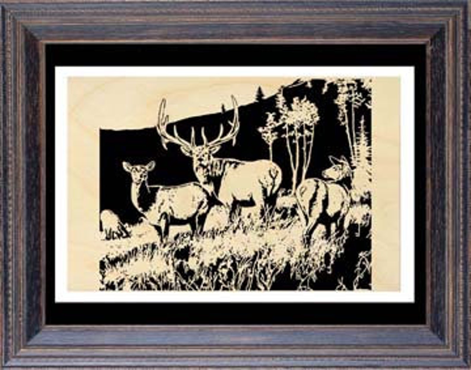 030 - Elk Meadow - Scroll Saw Pattern (pdf) - Etsy