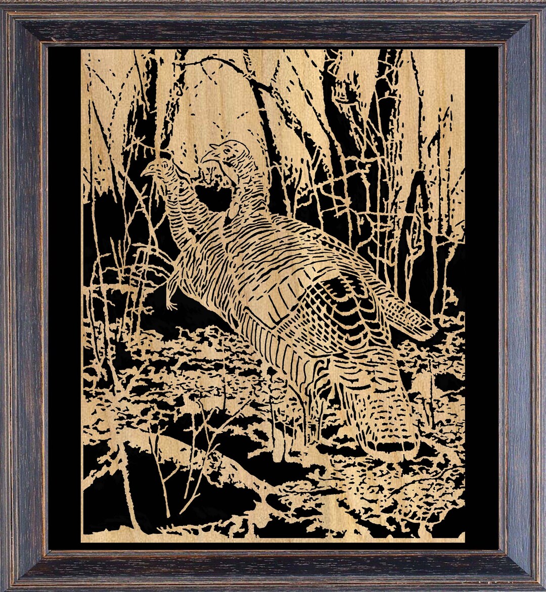 Smokey Mountain Turkeys Scroll Saw Pattern - Etsy
