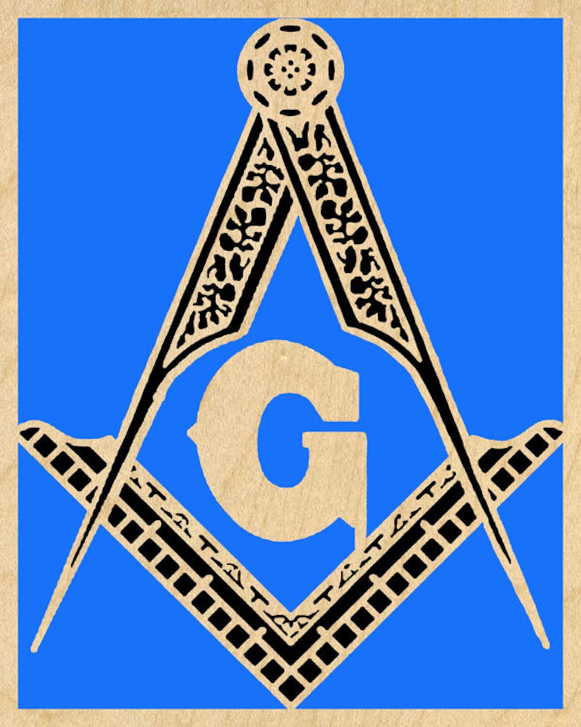 059 - Masonic Emblem - Scroll Saw Pattern (pdf) - Etsy