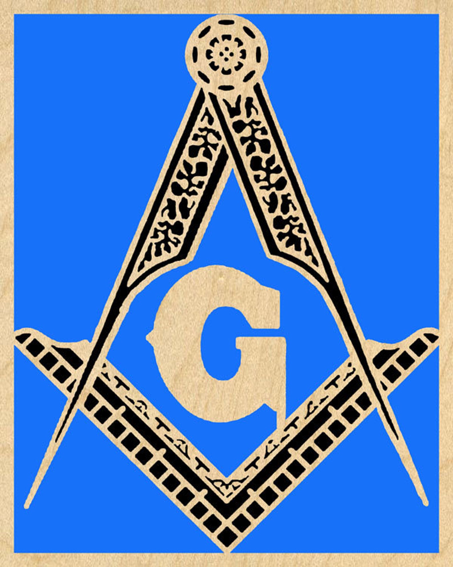 059 - Masonic Emblem - Scroll Saw Pattern (pdf) - Etsy