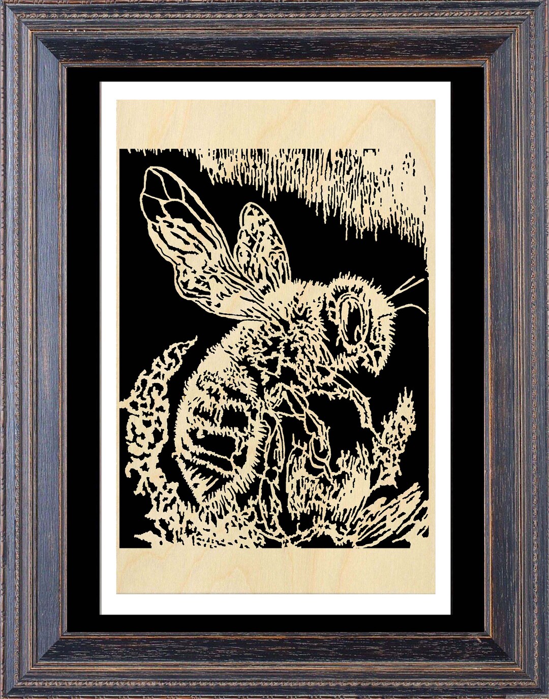 Bumble Bee Scroll Saw Pattern 8x10 Inch - Etsy