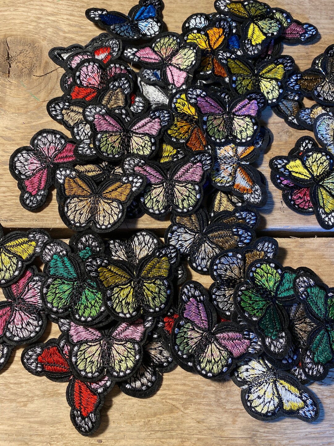 Butterfly Embroidered Patch Application Iron-on Patches Patches ...