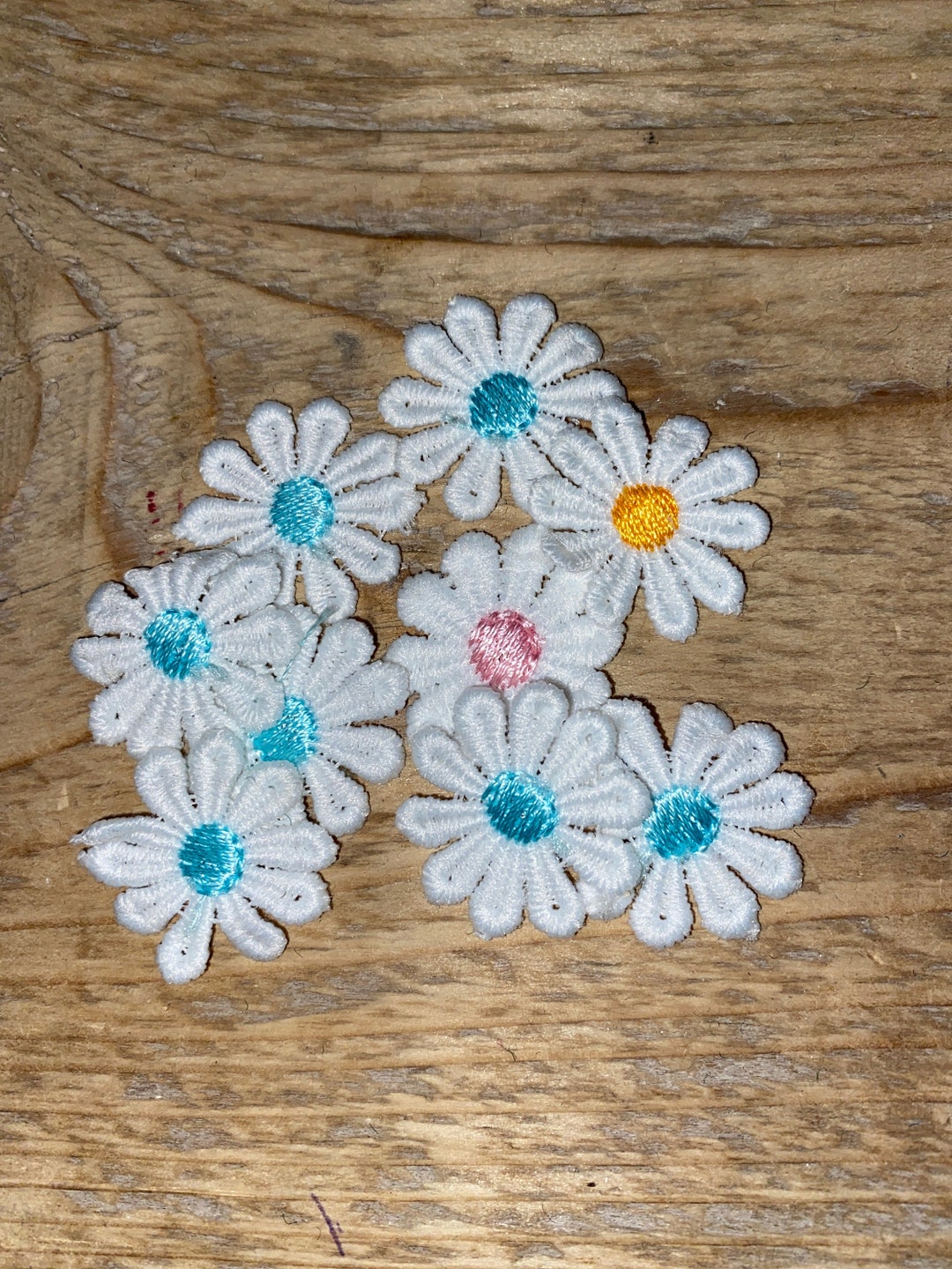 10 Small Patches Sew-on Flowers / Patches Appliqués / to Sew on ...