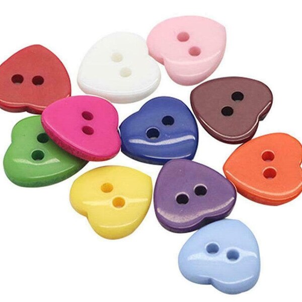Heart Shape Buttons - Etsy