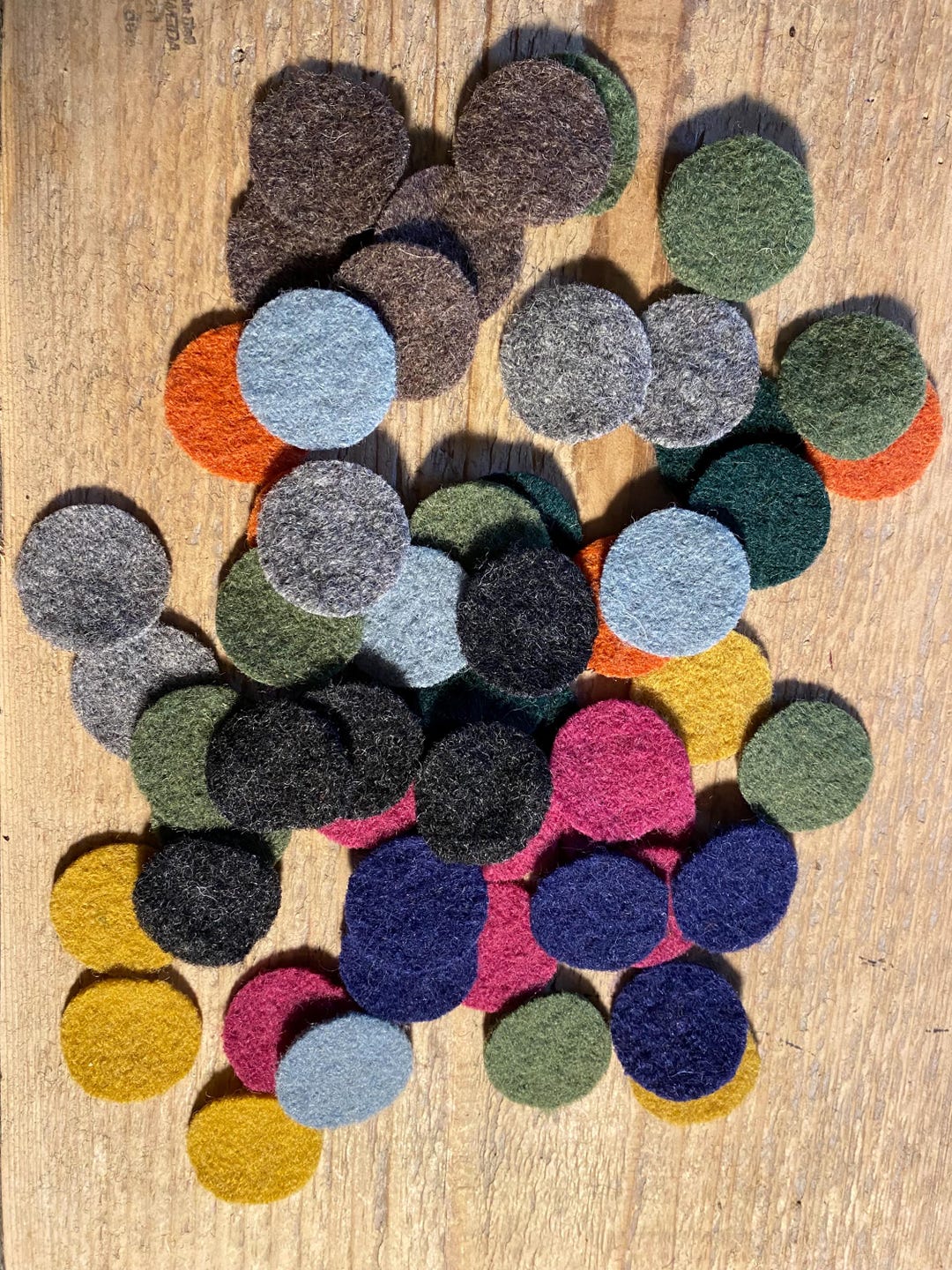 Patches 3 Pieces 3 Cm Made of Felt / Application / Wool Patches ...