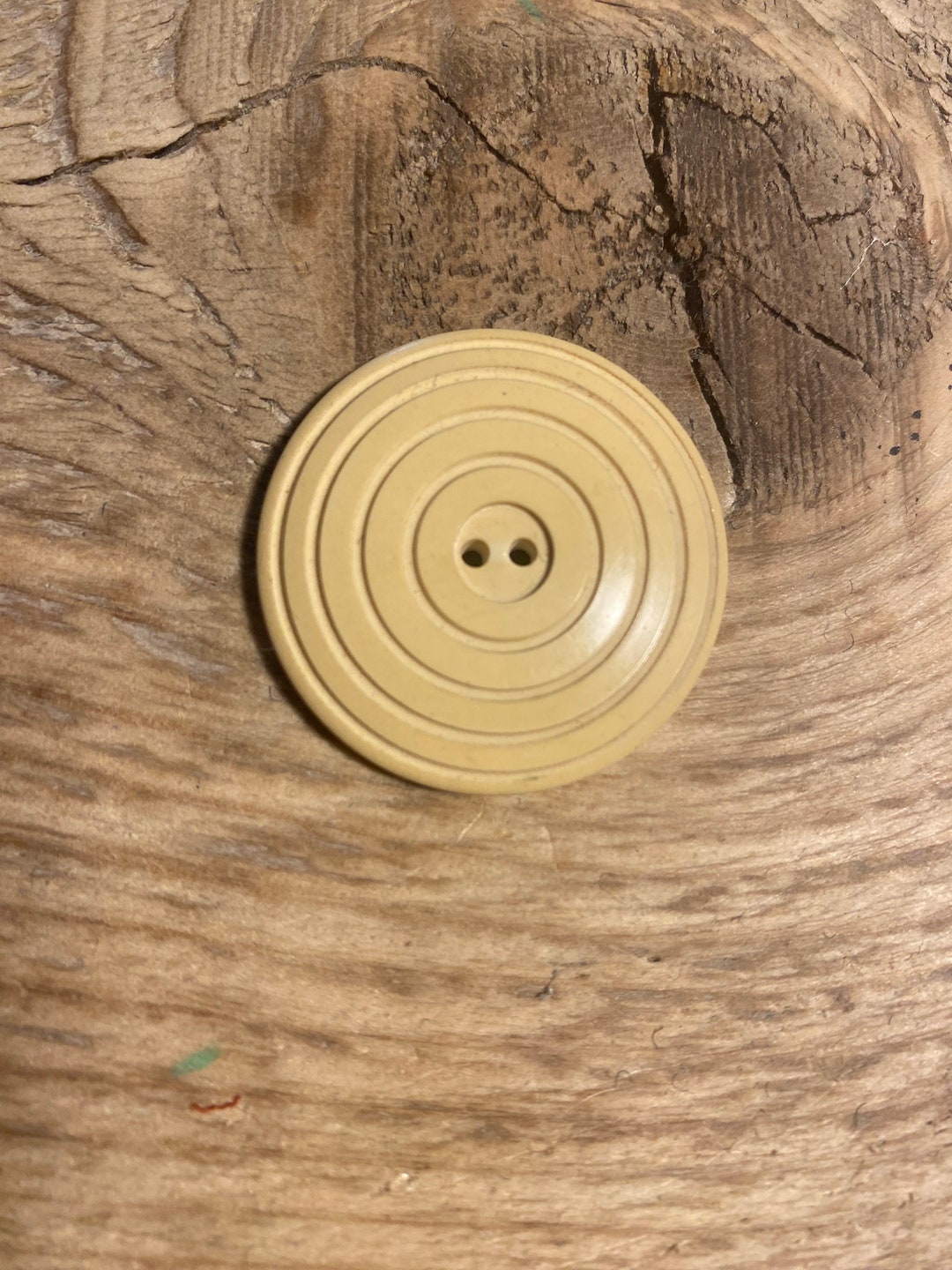 1 Large Vintage Button in Beige 3.4 Cm / Button to Sew On - Etsy