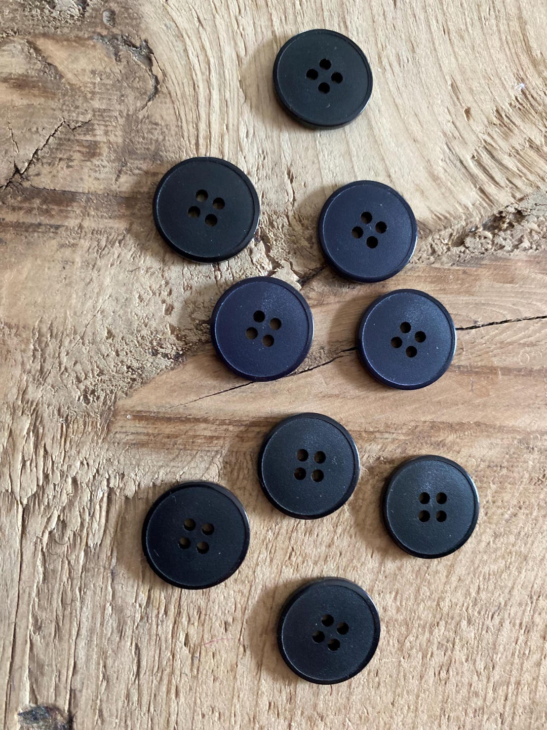 9 Buttons Black / Sustainable / Button to Sew on / Blouse Button ...