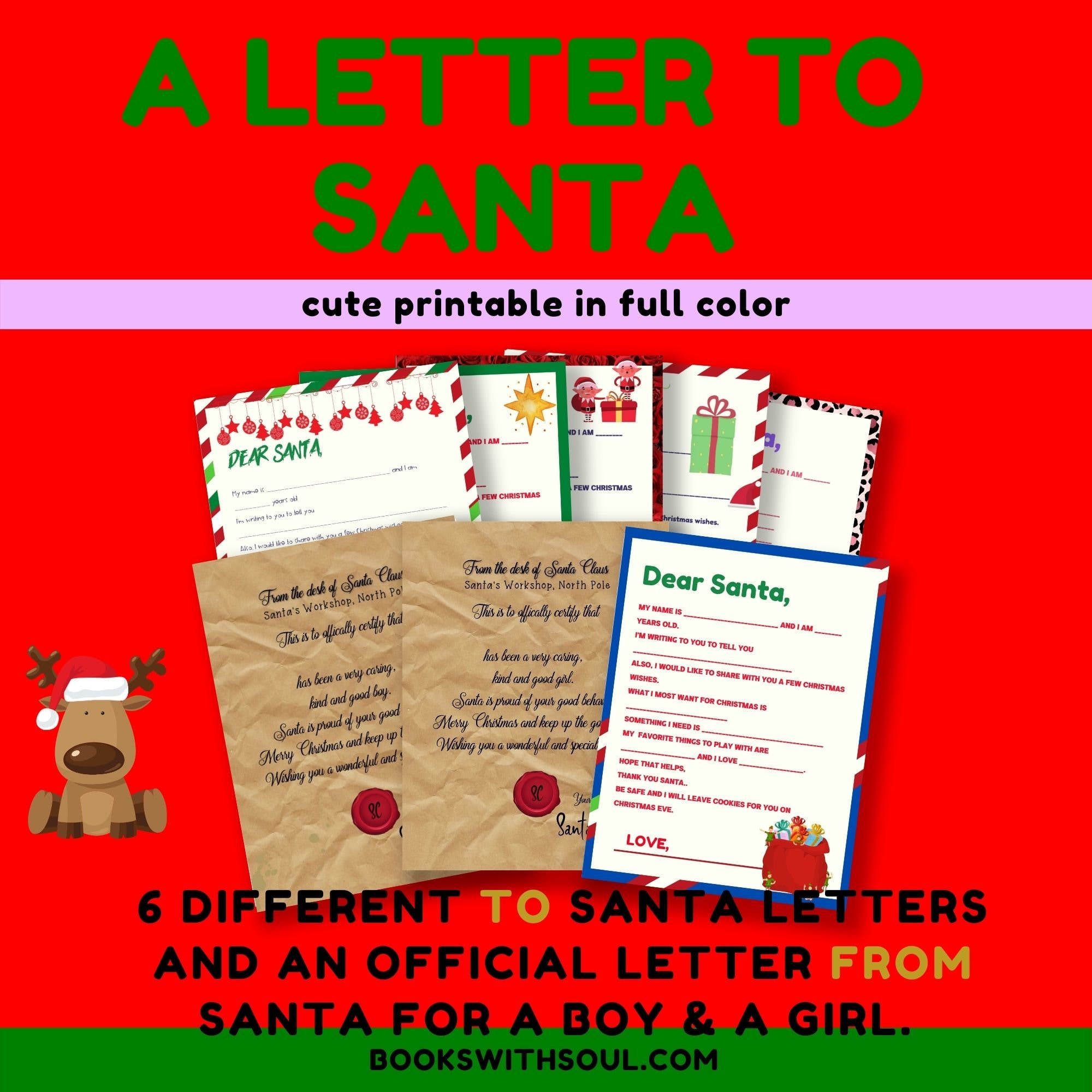 Letter to Santa Claus Kids Christmas Kit Write Letter to - Etsy