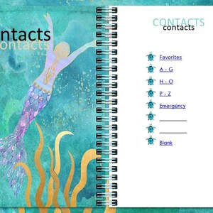 Mermaid Undated Monthly Digital Planner | iPad | Goodnotes ...