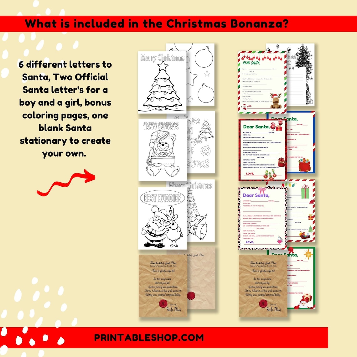 Carta a Santa Claus Versión En Español Letter to Santa Claus, Carta ...