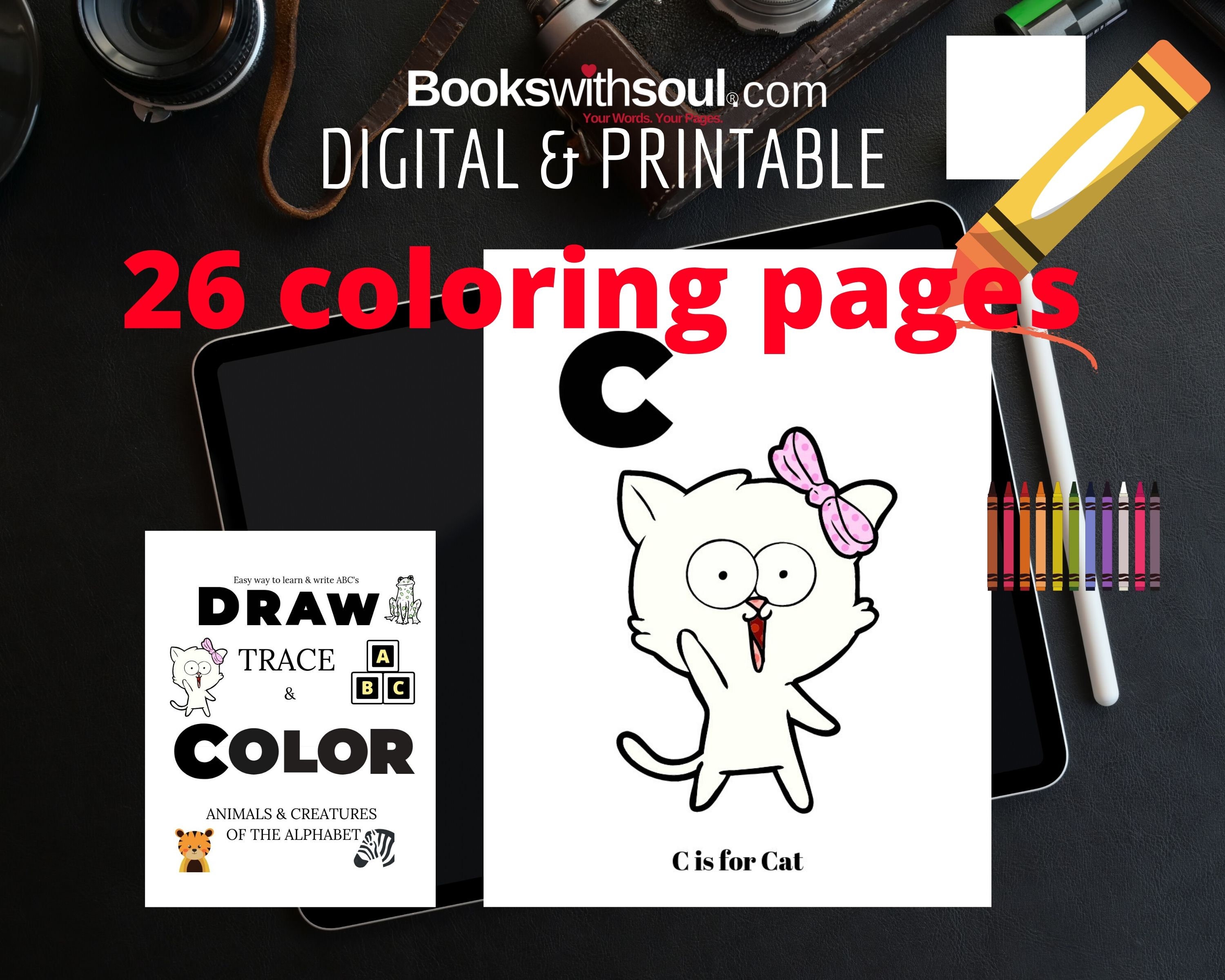 Printable Alphabet Coloring Pages or Insert This Into Microsoft Onenote ...