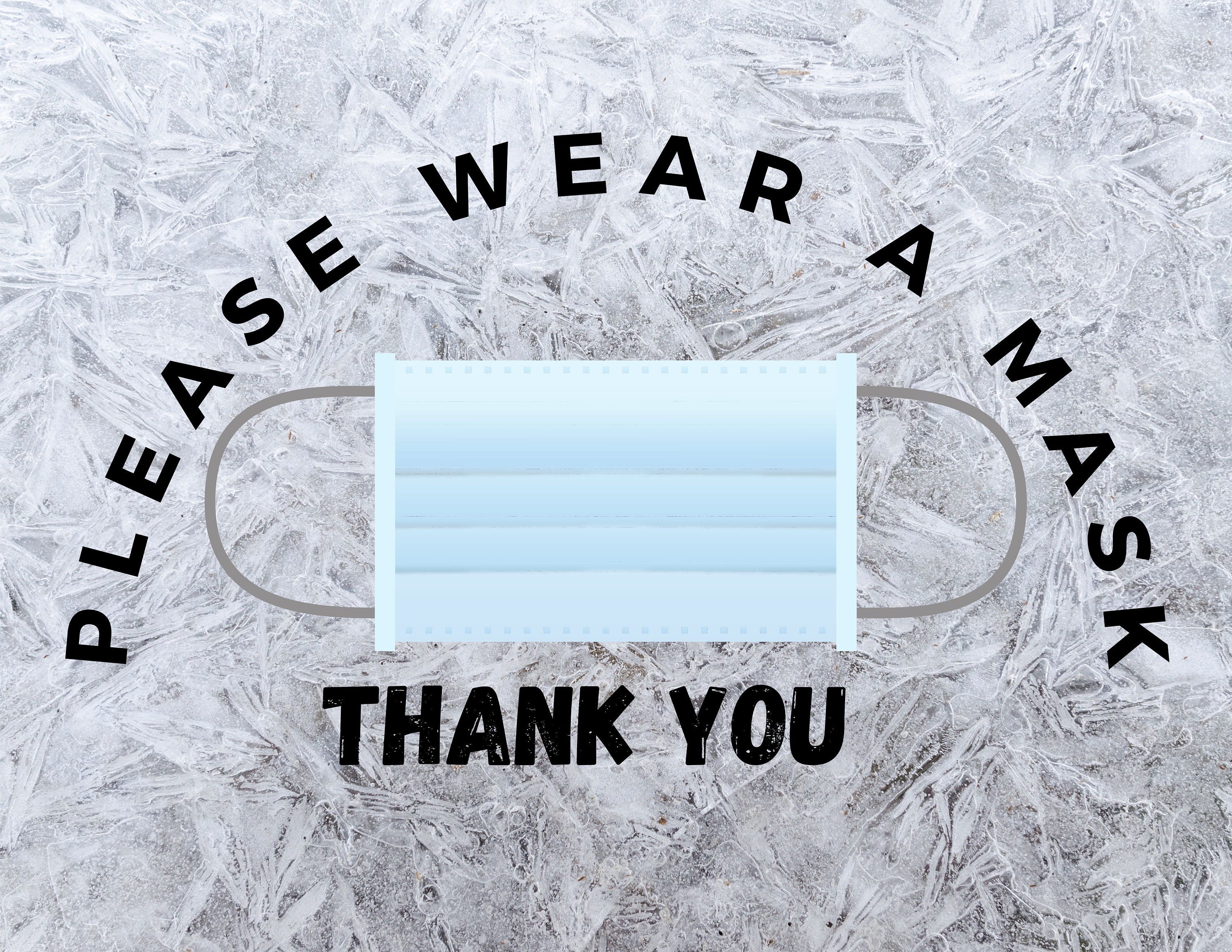 Please Wear a Mask Printable Sign Print Out at Work and Post A4 Letter ...