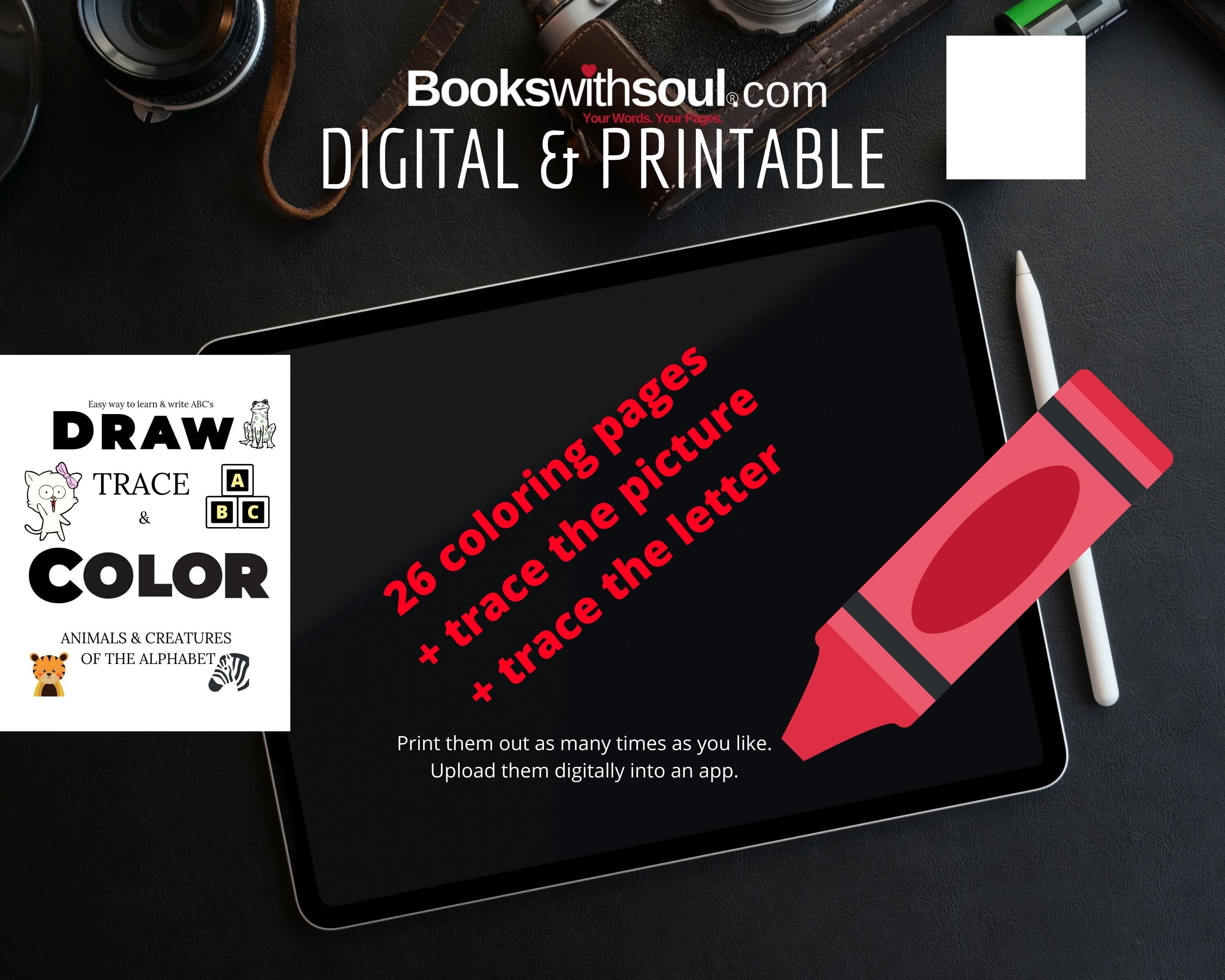 Printable Alphabet Coloring Pages or Insert This Into Microsoft Onenote ...