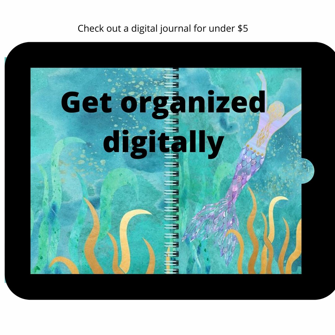 Mermaid Undated Monthly Digital Planner | iPad | Goodnotes ...
