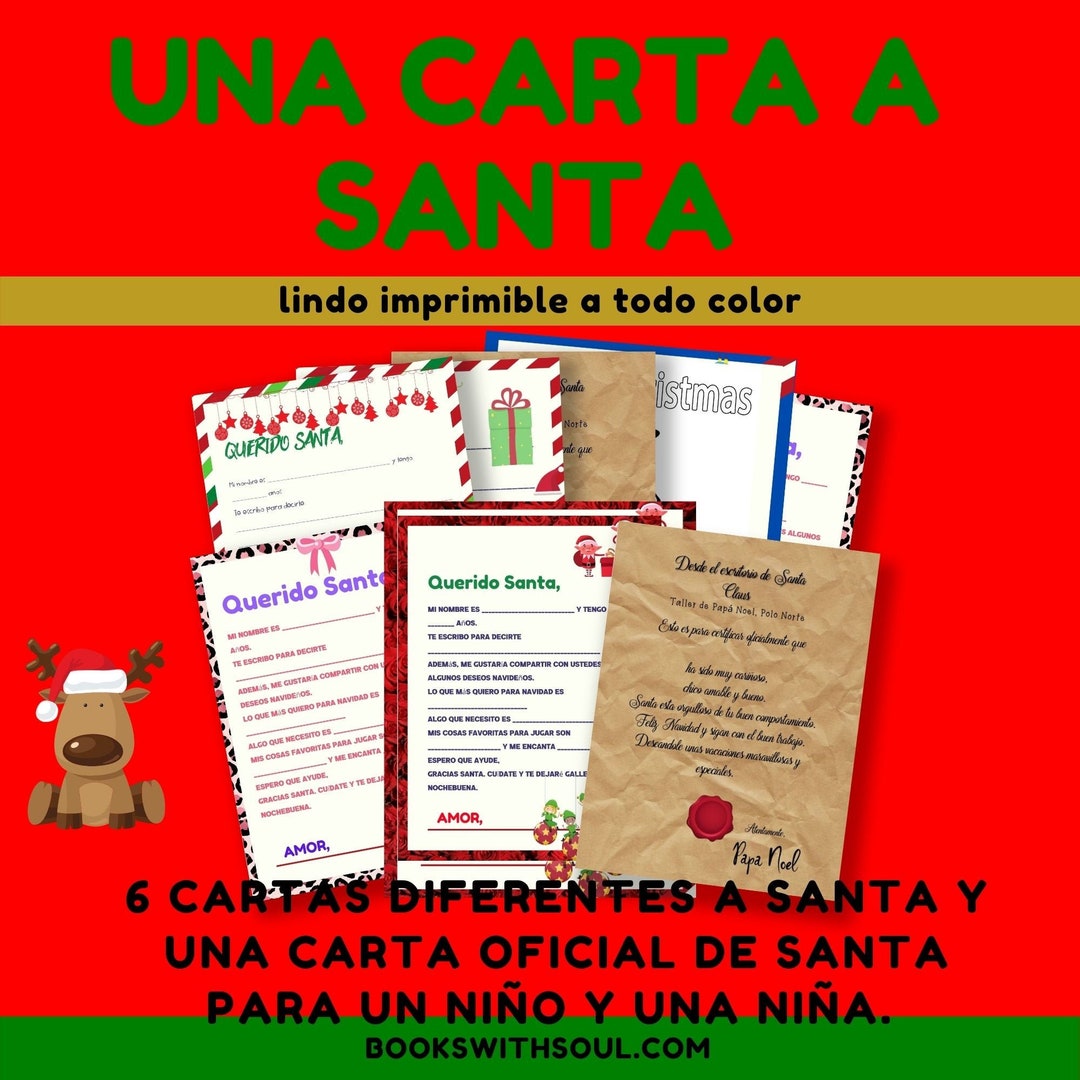 Carta a Santa Claus Versión En Español Letter to Santa Claus, Carta ...