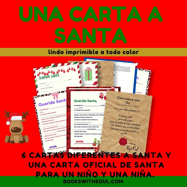 Carta a Santa Claus Versión En Español Letter to Santa Claus, Carta ...