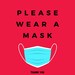 Please Wear a Mask Printable Sign Print Out at Work and Post A4 Letter ...