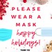 Please Wear a Mask Printable Sign Print Out at Work and Post A4 Letter ...