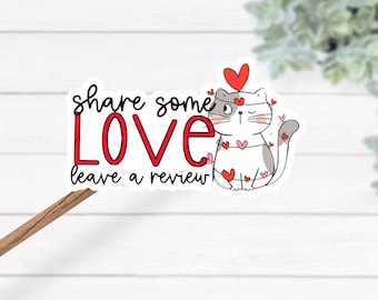 Leave a Review Stickers - Etsy